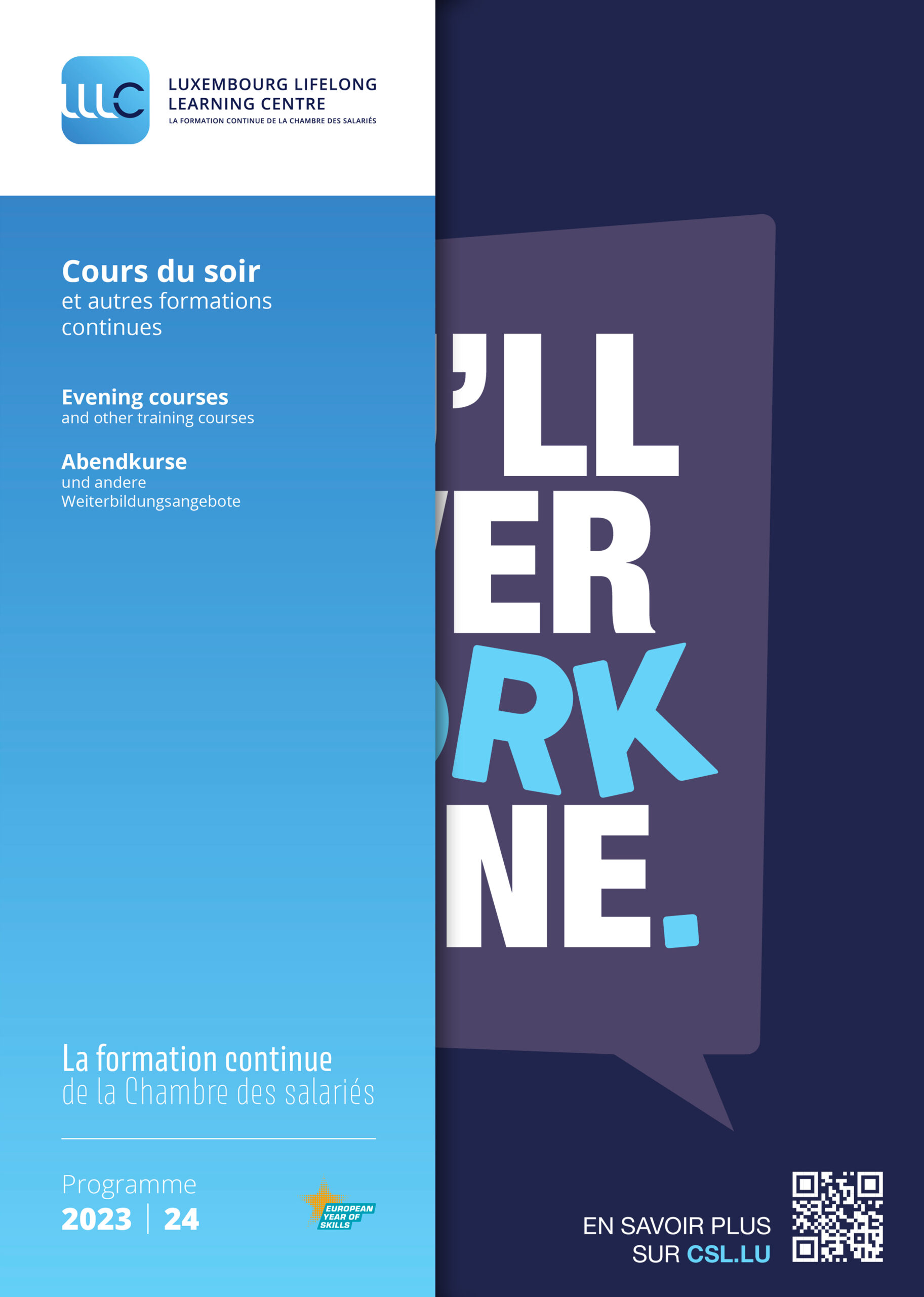 Nouveau programme des cours du soir et autres formations 2023/2024 ...