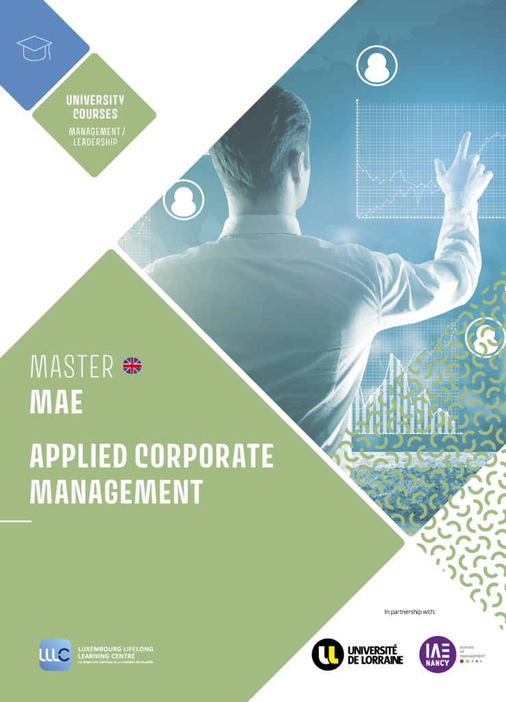 NEW! Master MAE Applied Corporate Management - Chambre des salariés - CSL